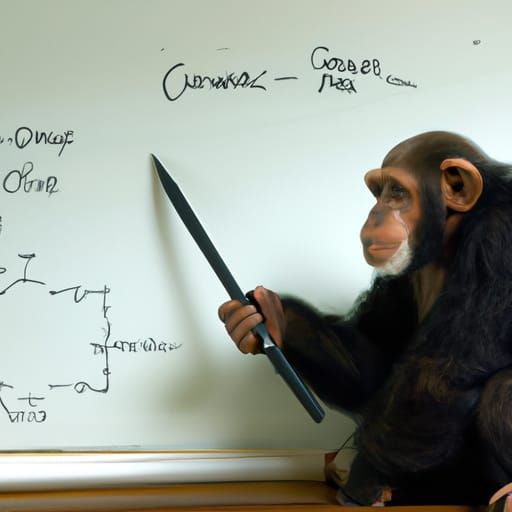 Chimp Professor - AI Generated Artwork - NightCafe Creator
