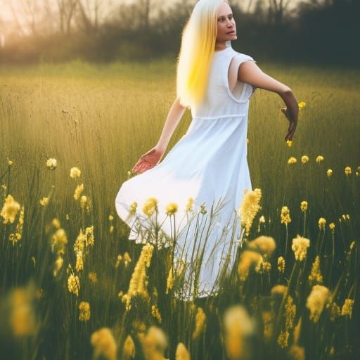 Spring girl ☘️ - AI Generated Artwork - NightCafe Creator