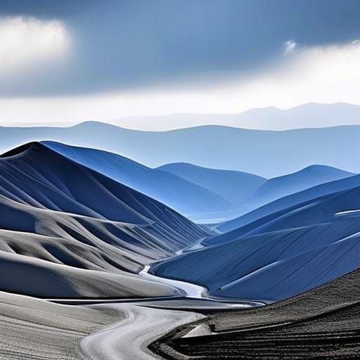 Achromatic landscape - AI Generated Artwork - NightCafe Creator