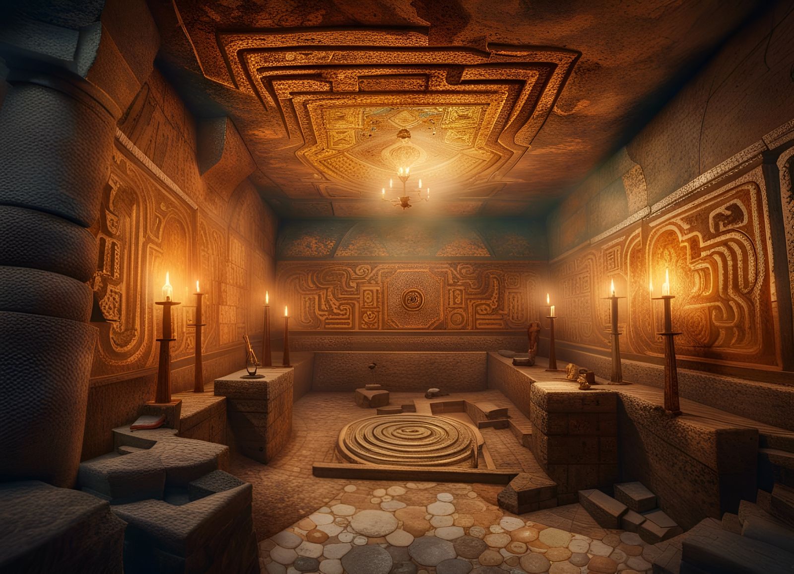 Inside the Labyrinth - AI Generated Artwork - NightCafe Creator