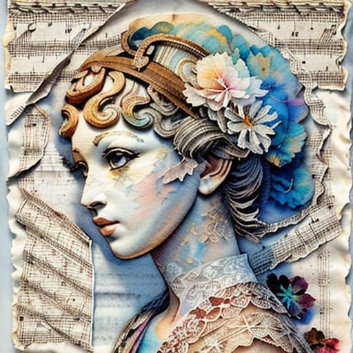 ANCIENT GREEK MUSE CALLIOPE 5 - Surreal Portrait of Ancient...