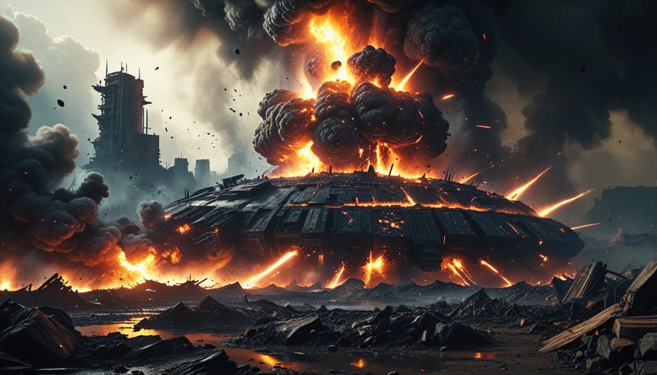 hyper explosion - Explosive Alien Battlefield in Cinematic S...