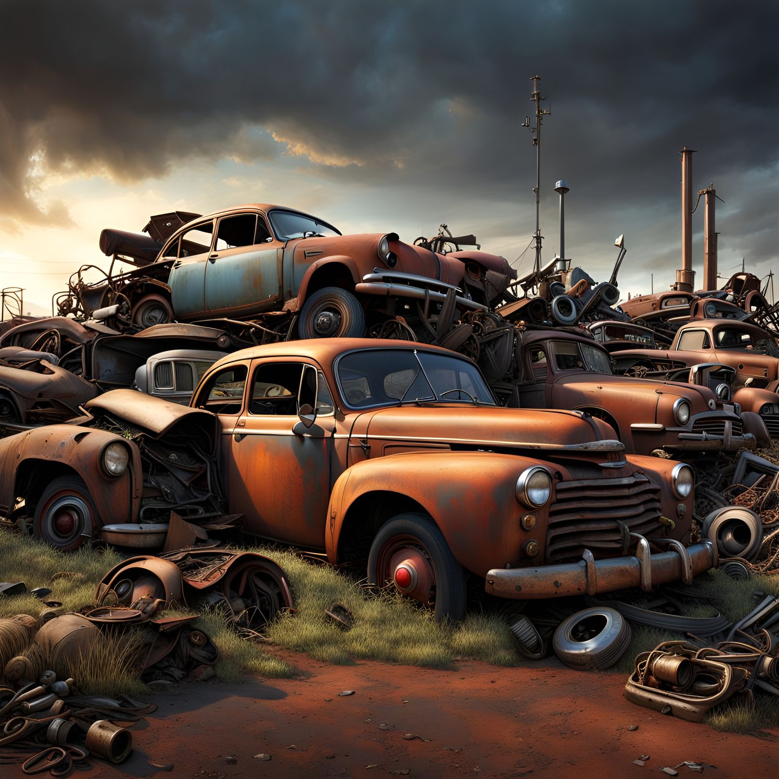 50 Shades of Rust :: JUNKYARD PERFECTION - AI Generated Artwork ...