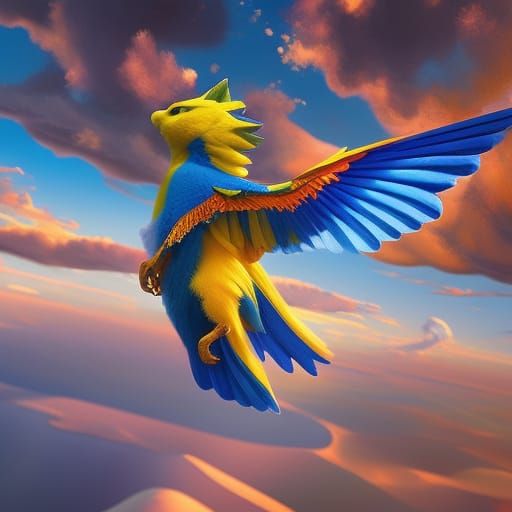 Like a griffon or pokemon creature - AI Generated Artwork - NightCafe ...
