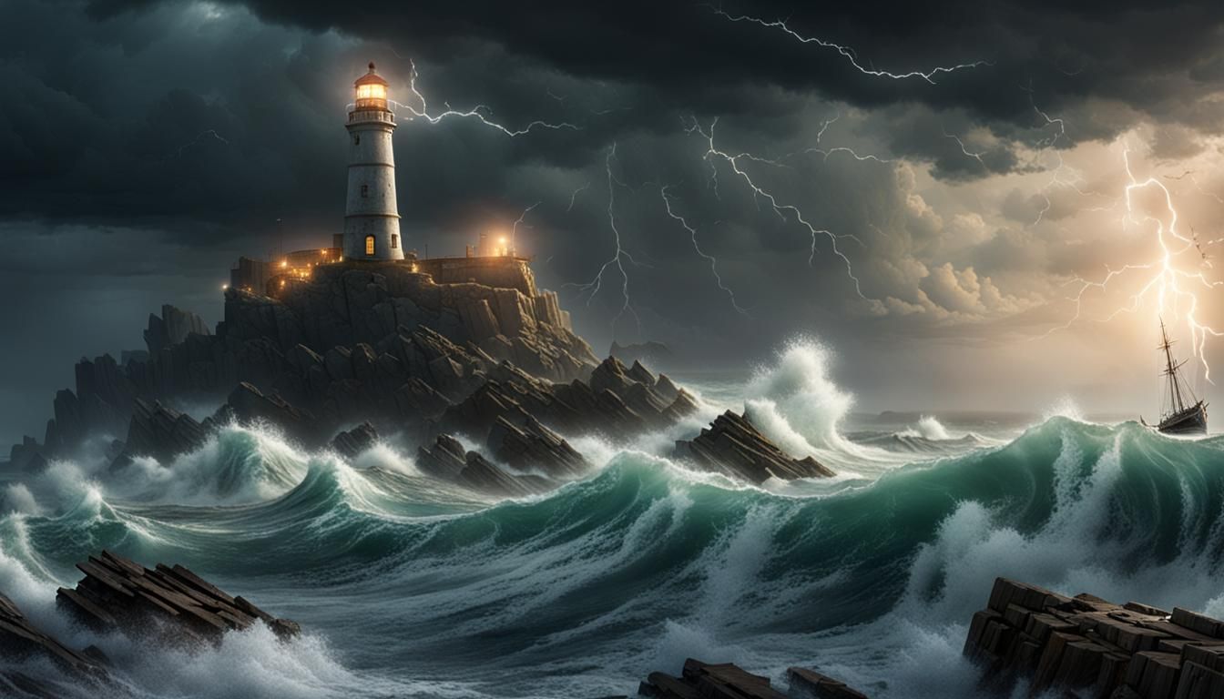 Raging Storm - AI Generated Artwork - NightCafe Creator