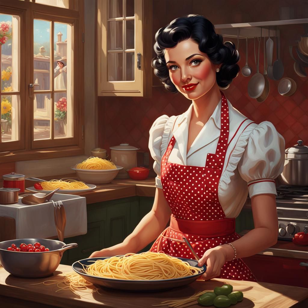 Less upsetti, more spaghetti! - AI Generated Artwork - NightCafe Creator