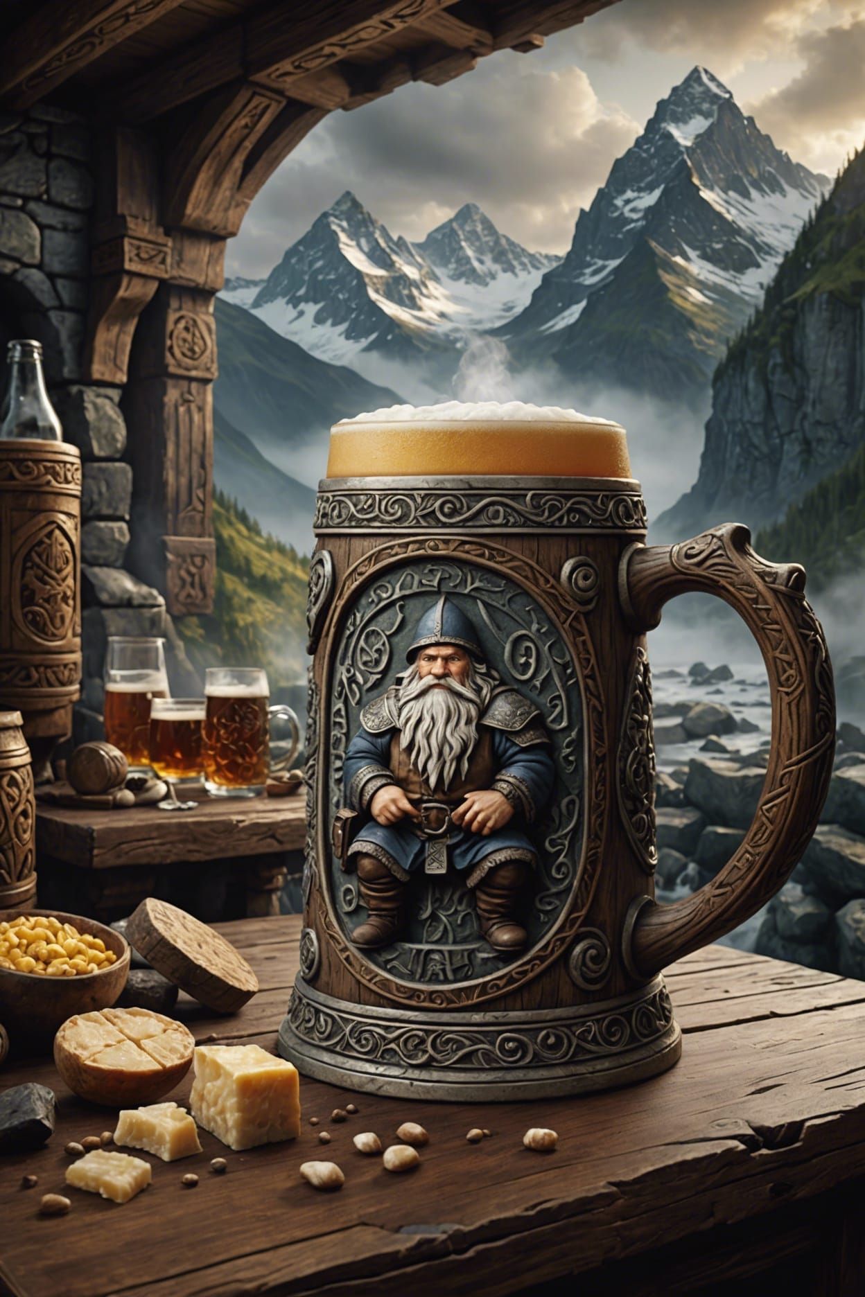 Dwarf's Beer - AI Generated Artwork - NightCafe Creator