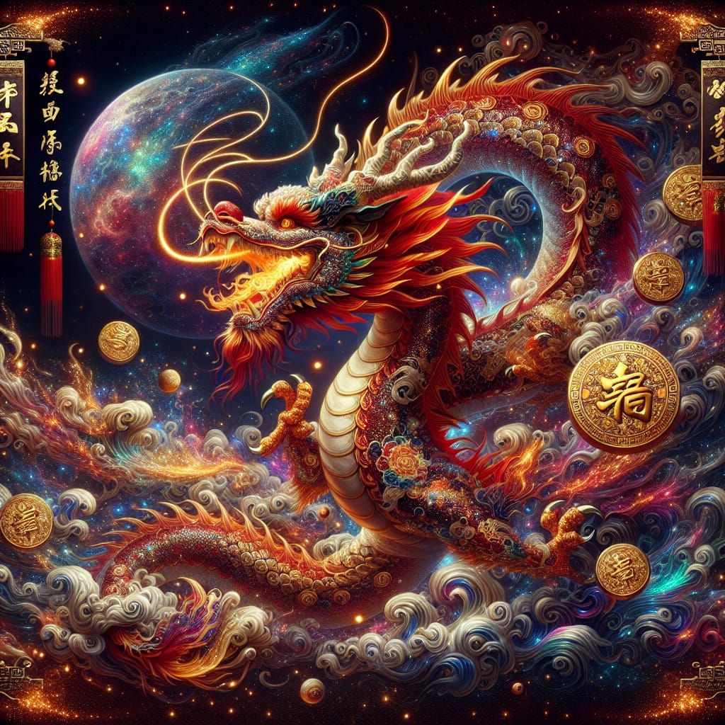 Cosmos Dragon - Charming Astral Dragon of Prosperity
