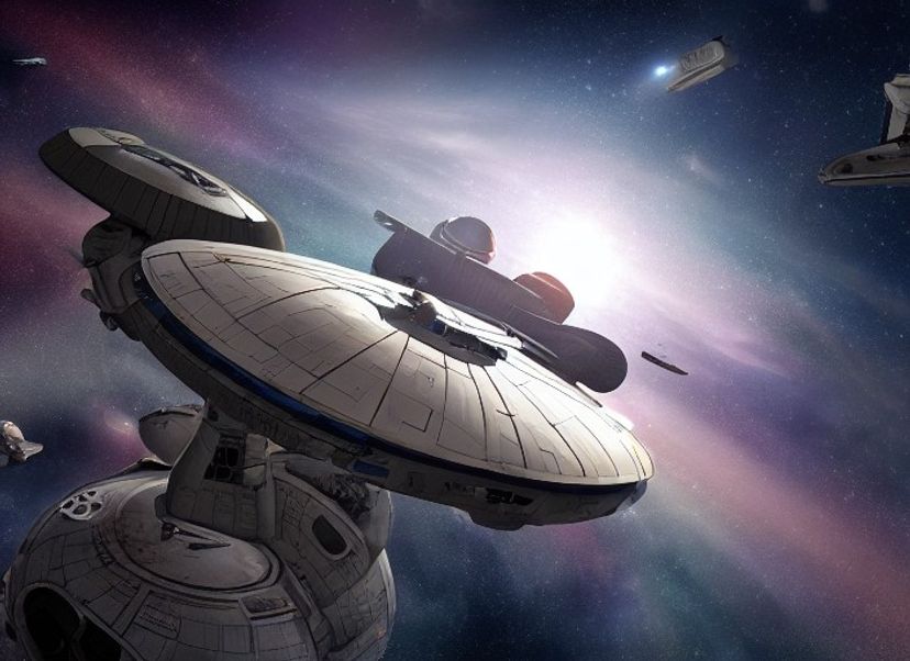 Science fiction illustration of a starbase on a dangerous planet ...