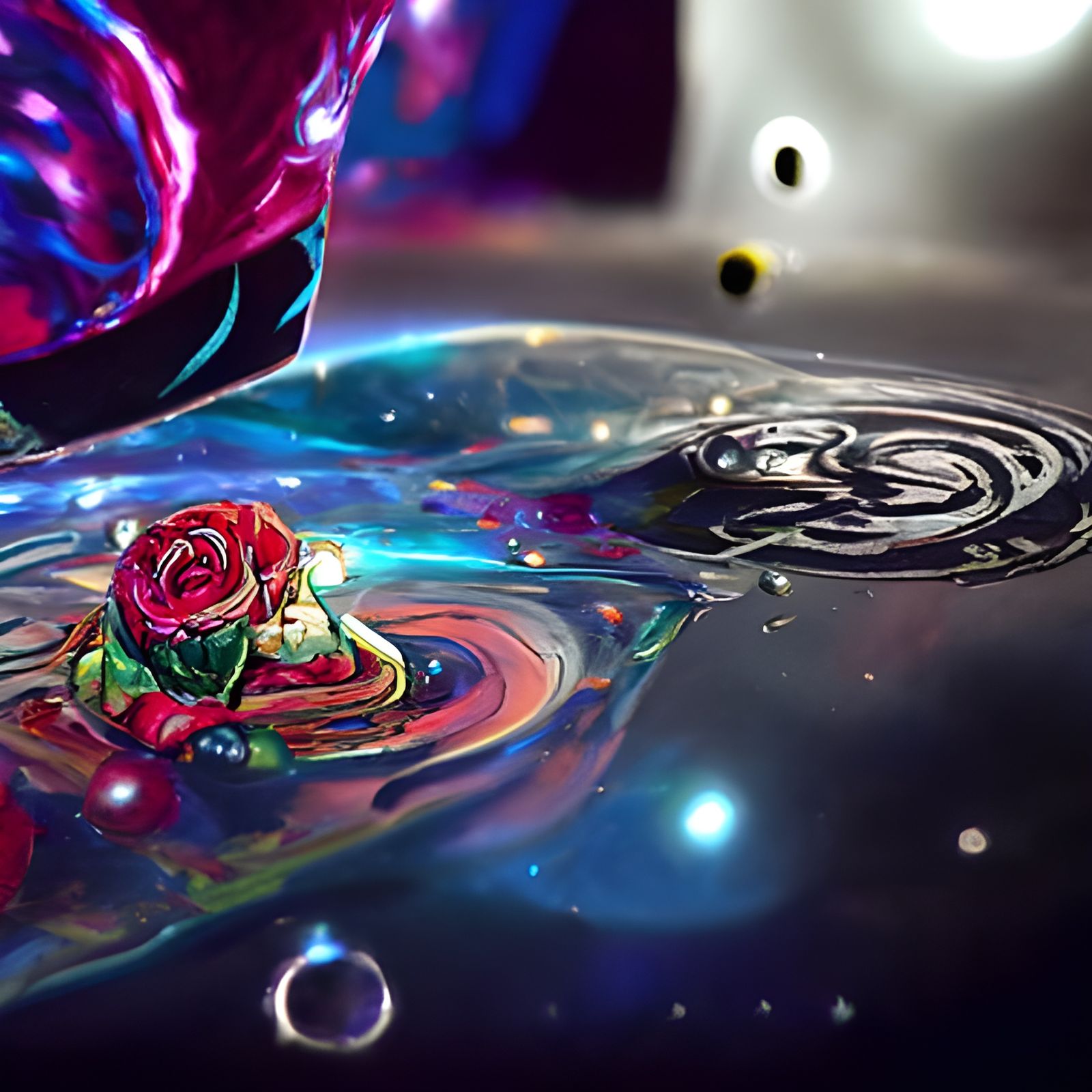 Space Rose - AI Generated Artwork - NightCafe Creator