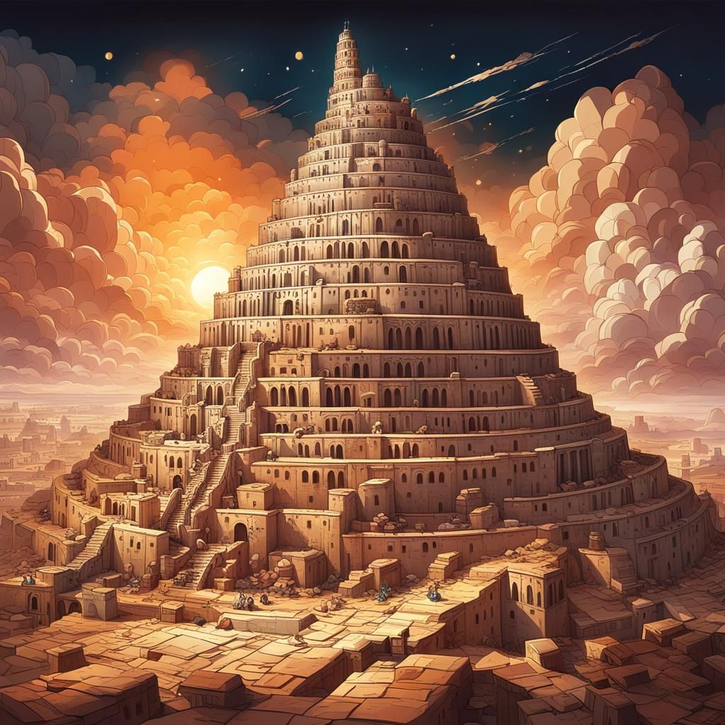 Tower of Babel - AI Generated Artwork - NightCafe Creator