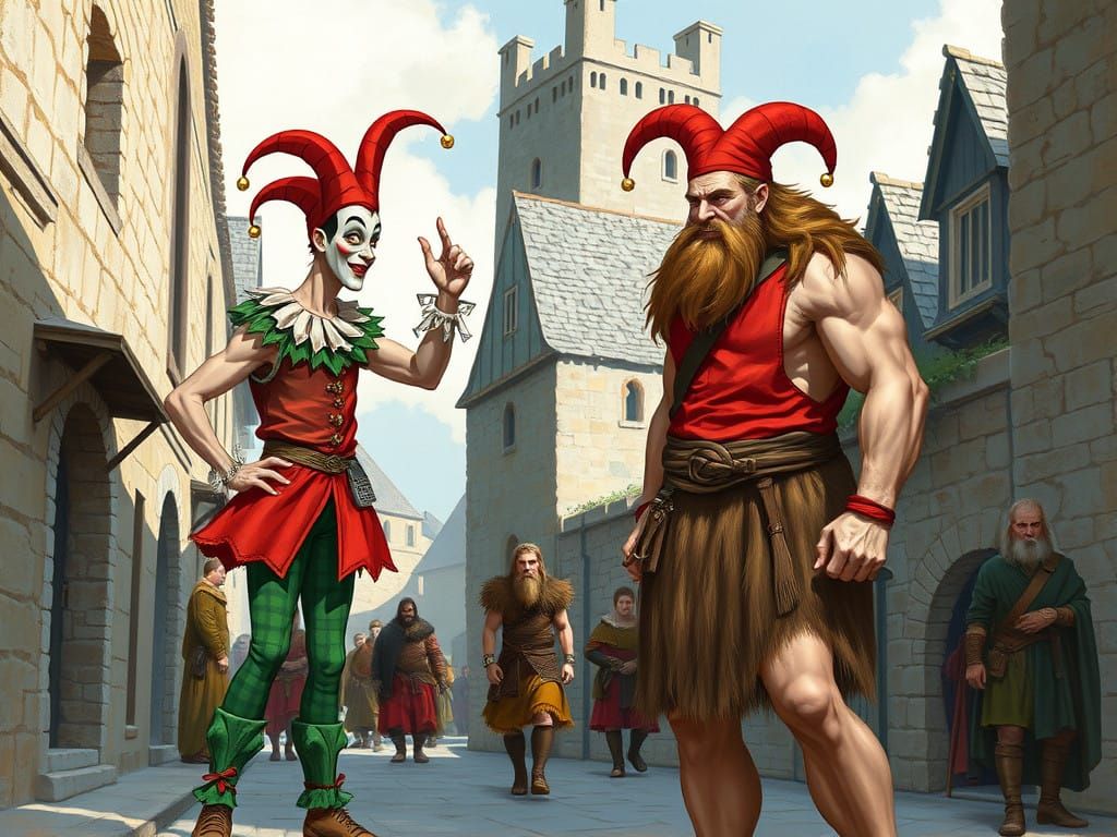 Jester and (barbarian) apprentice - Jester and (barbarian) a...