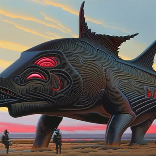 Vantablack Fiery Beast , artwork by Jason edmiston, Alex Grey ,Lisa ...