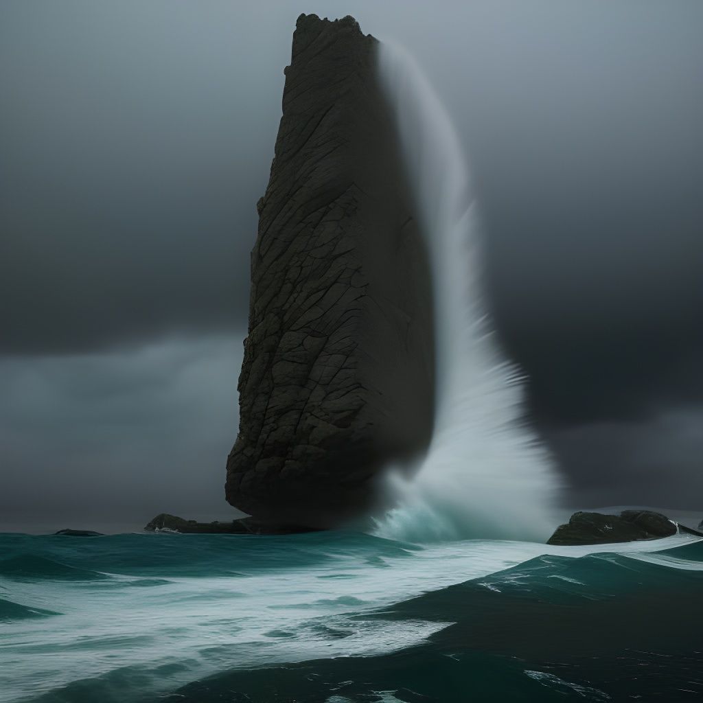 raging ocean - AI Generated Artwork - NightCafe Creator