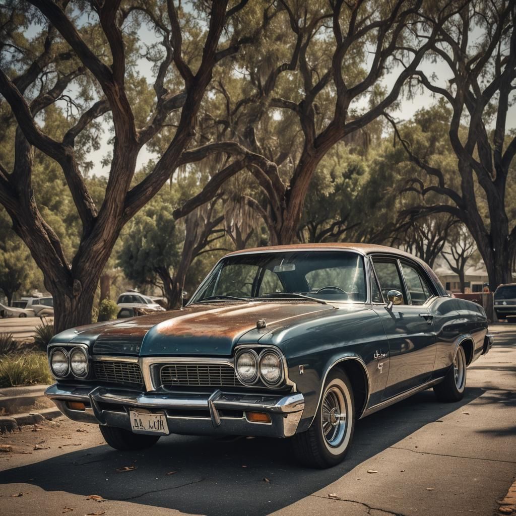 Un pontiac en Malibu - AI Generated Artwork - NightCafe Creator