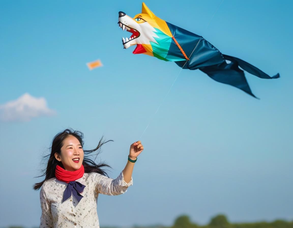 Wolf Kite III - AI Generated Artwork - NightCafe Creator