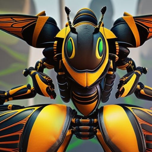 Battle Bee, Mechanical Suit Concept 3 - AI Generated Artwork ...