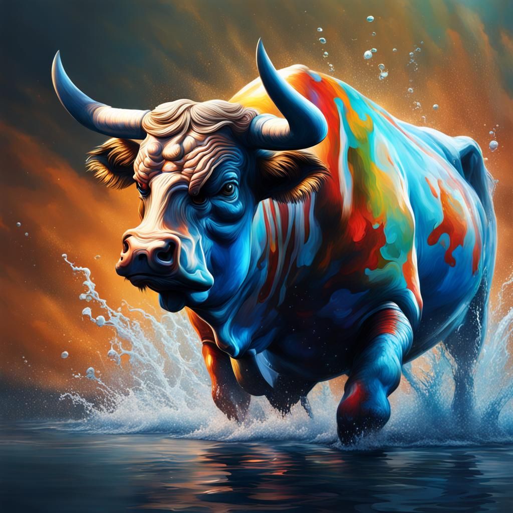 Water Bull - AI Generated Artwork - NightCafe Creator