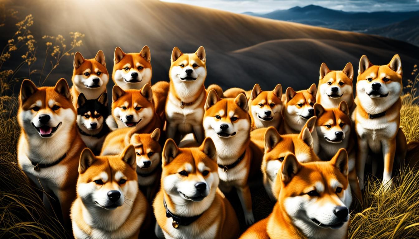 a horde of Shiba Inu! - AI Generated Artwork - NightCafe Creator