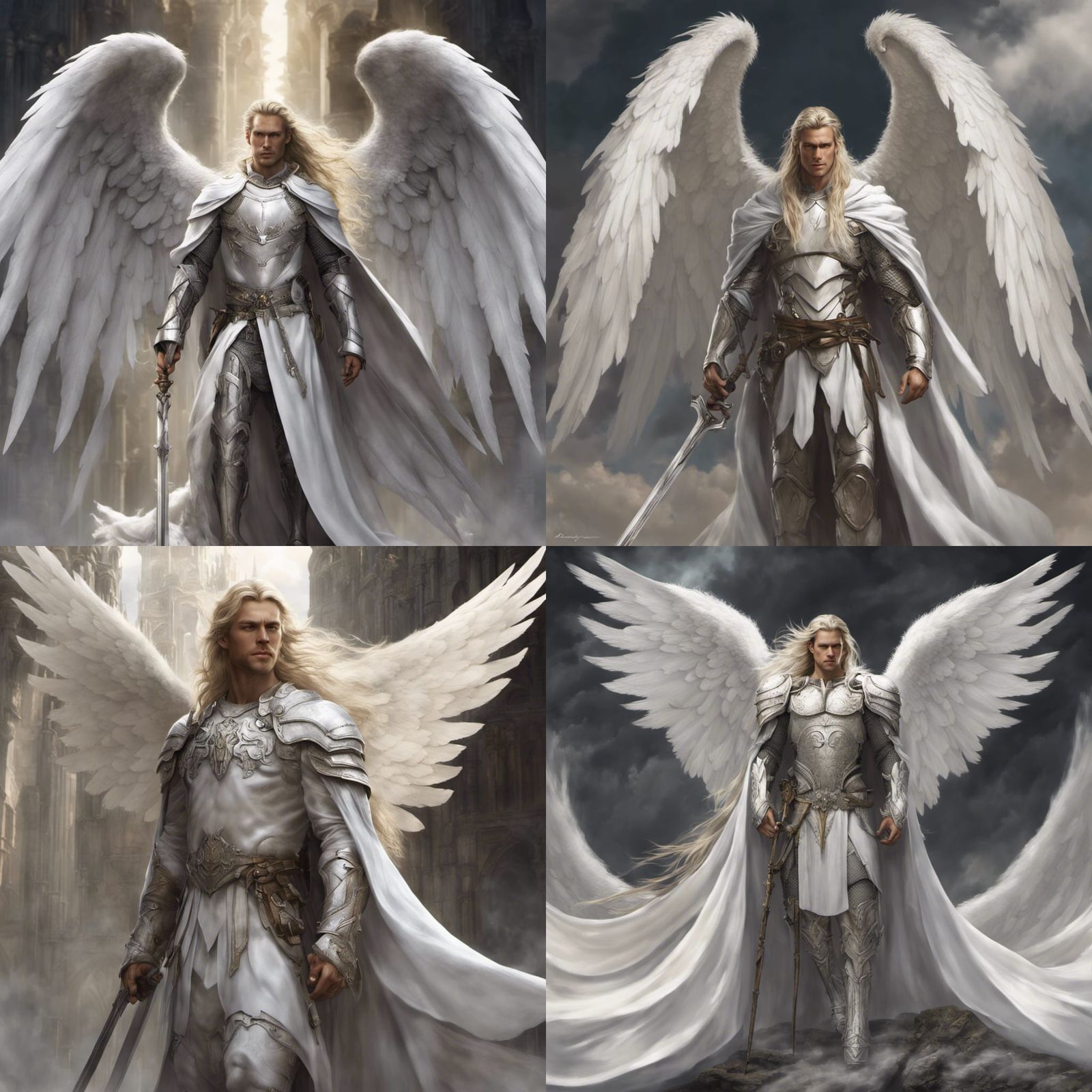 Gabriel character render Heaven's Throne Series - AI Generated Artwork ...