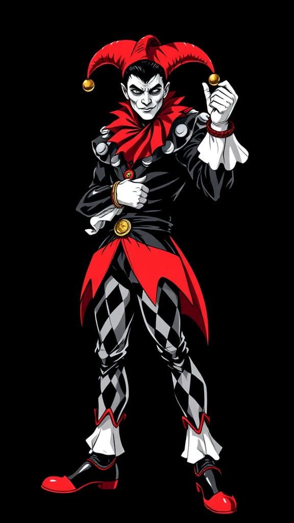 5 Stages of Insanity; Stage 2 2/4 - Medieval Jester in Cel-S...