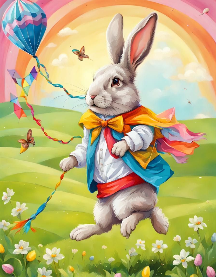 Easter Kites - AI Generated Artwork - NightCafe Creator