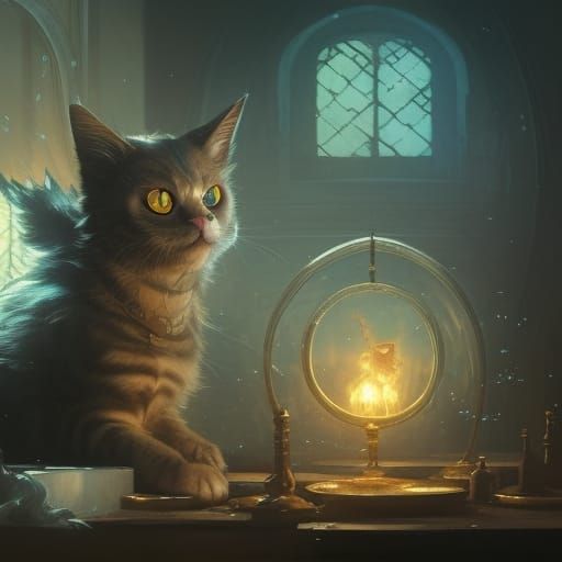 Cat Inventor - AI Generated Artwork - NightCafe Creator