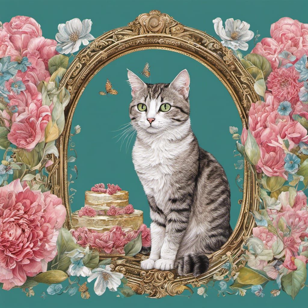 Birthday Kitty - AI Generated Artwork - NightCafe Creator
