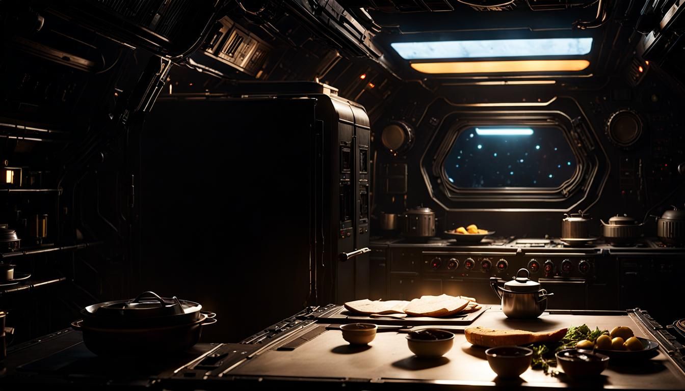 Spaceship Kitchen - AI Generated Artwork - NightCafe Creator