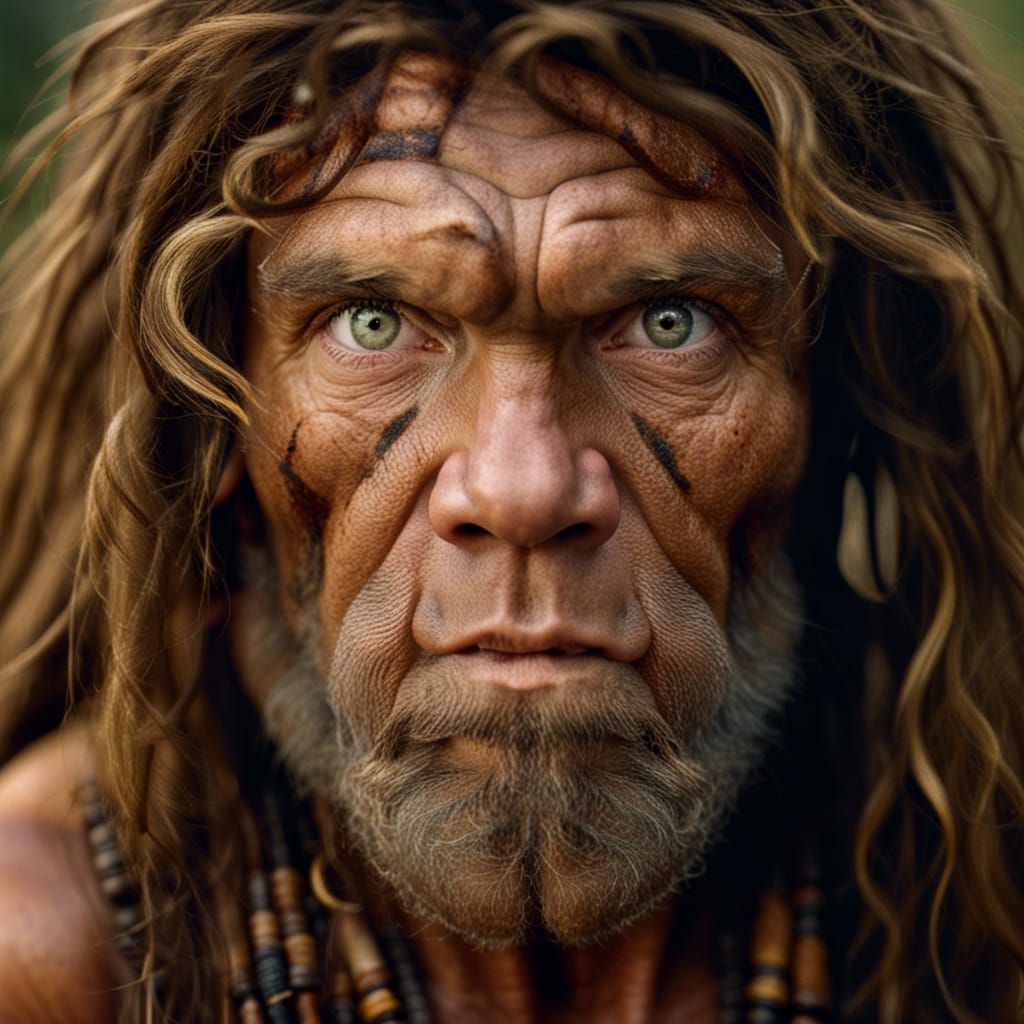 Portrait of a caveman - AI Generated Artwork - NightCafe Creator