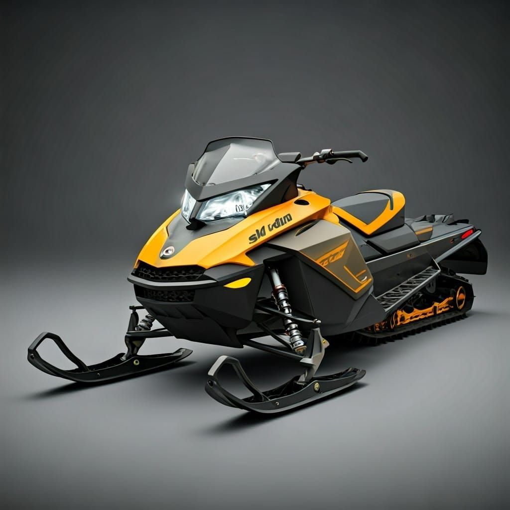 Ski-Doo Summit 850 Snowmobile in Stunning 3D Conce... - AI Art