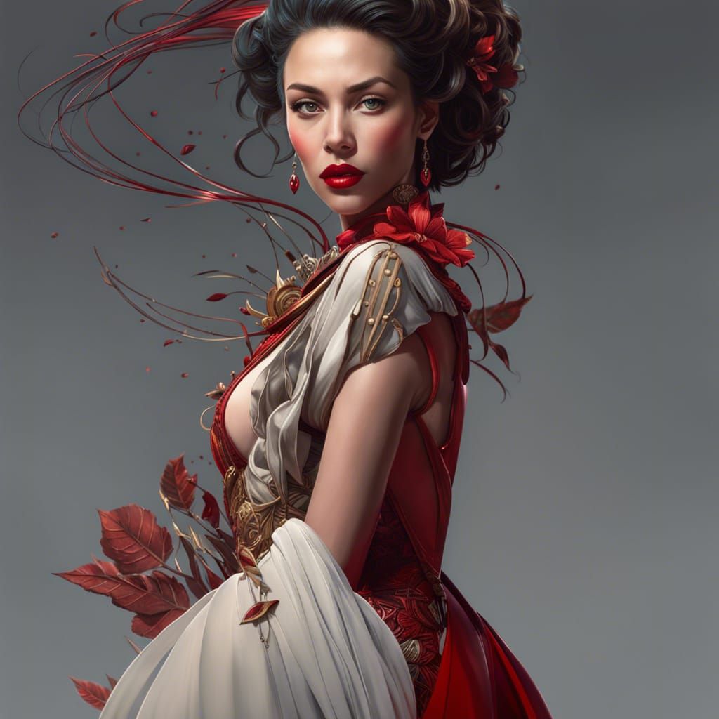The Red Woman - AI Generated Artwork - NightCafe Creator