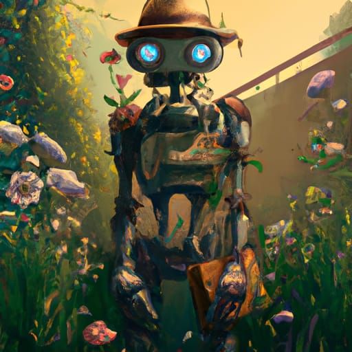 Flower Bot - AI Generated Artwork - NightCafe Creator