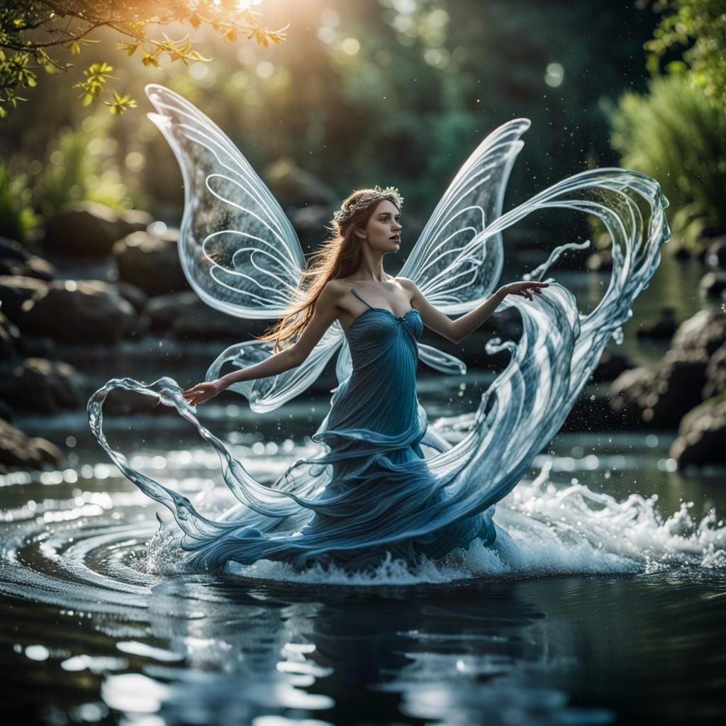 Water fairy - AI Generated Artwork - NightCafe Creator