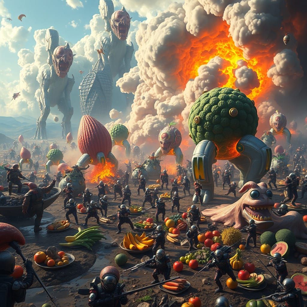 Epic Multiverse War: Hyper-Realistic 8K HDR Landsc... - AI Art