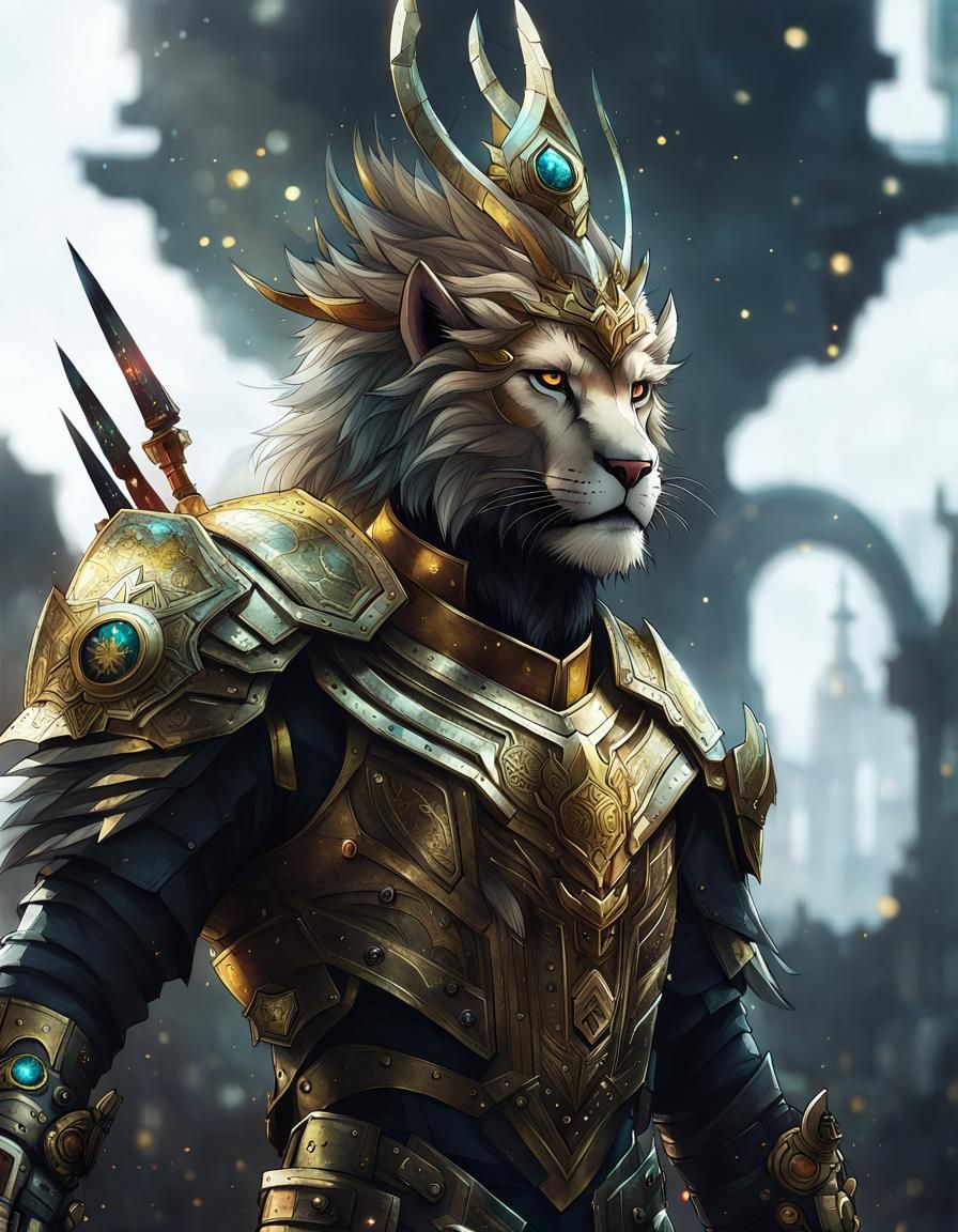 Lion knight - AI Generated Artwork - NightCafe Creator