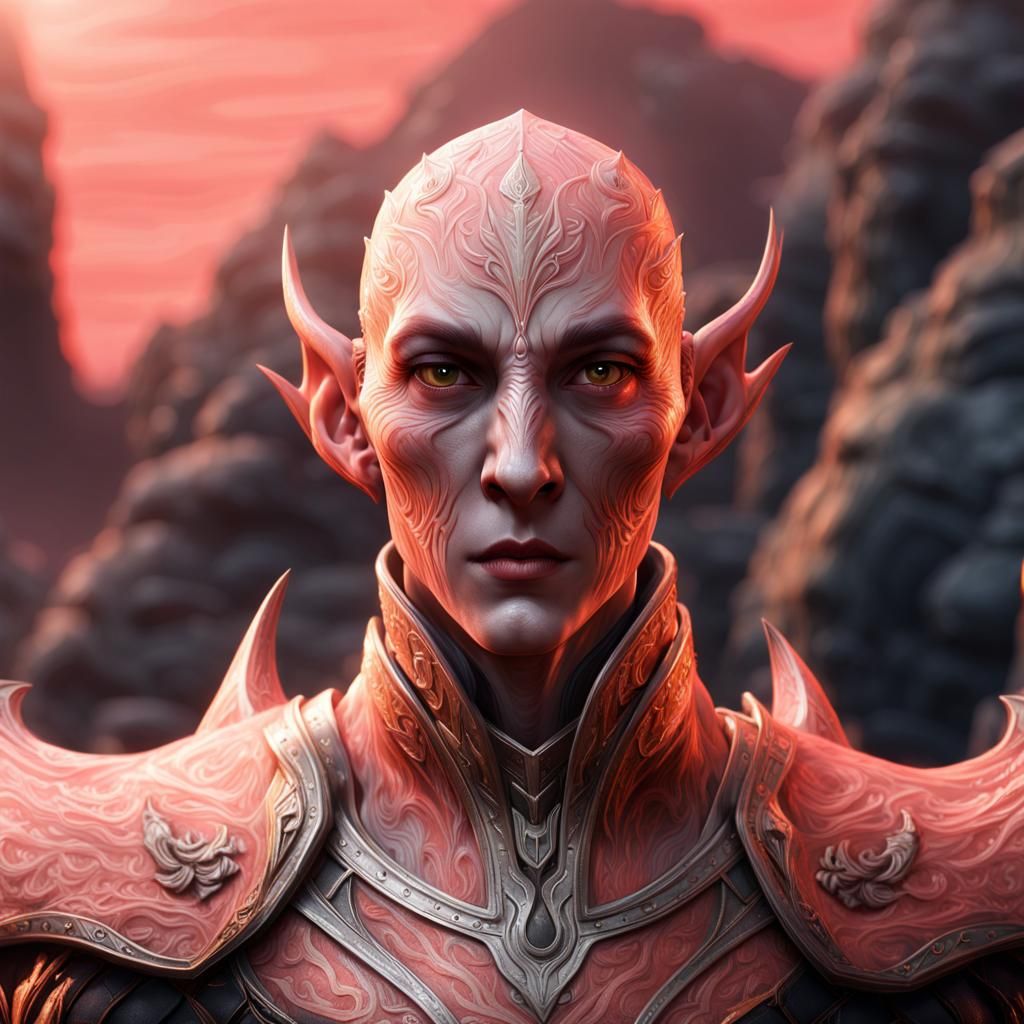 Altmer male, Oblivion gatekeeper - AI Generated Artwork - NightCafe Creator