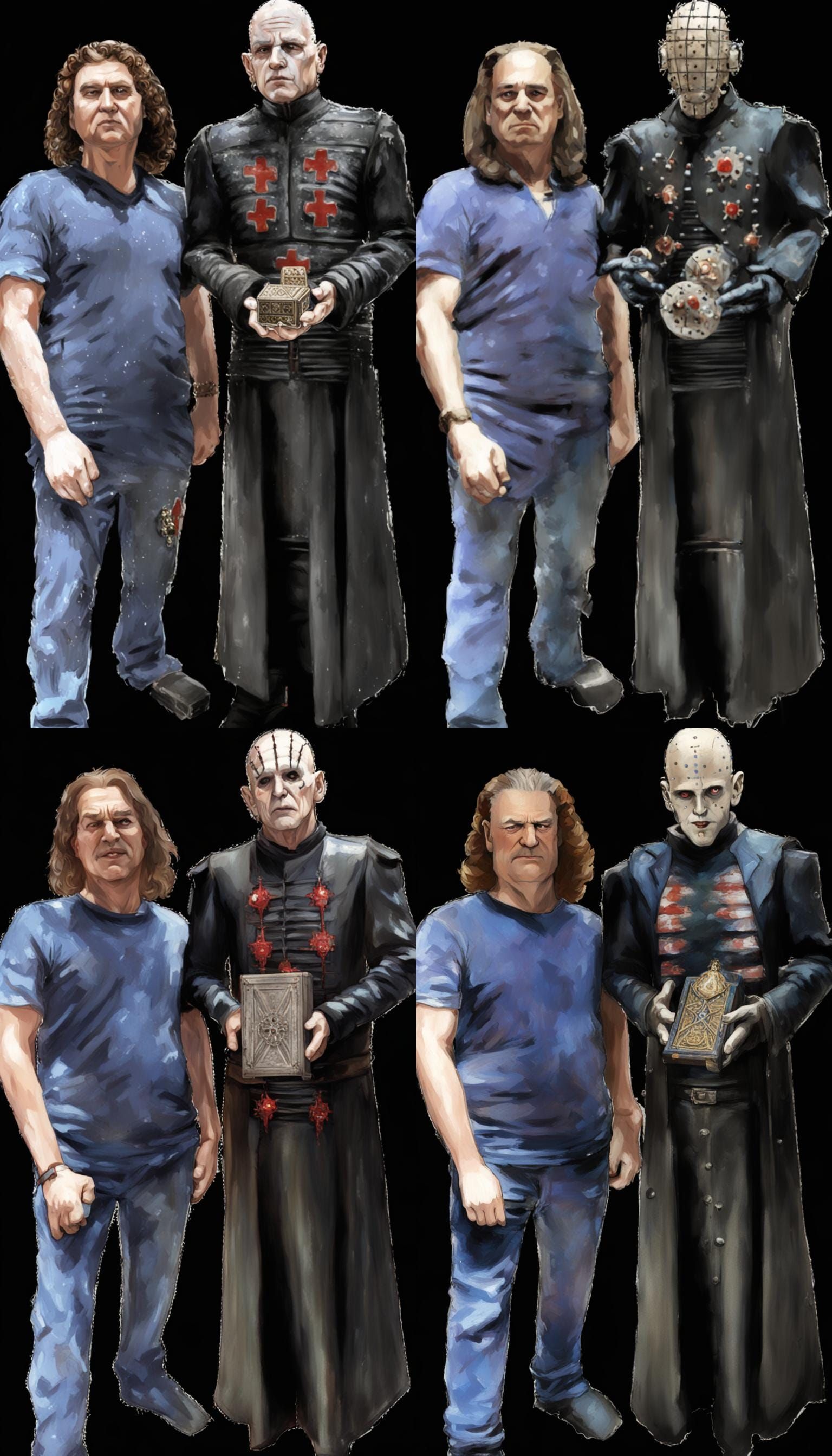 Pin head, hell raiser priest, meet and stand next to pin head aka lead ...