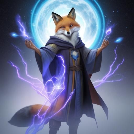 fox electro wizard - AI Generated Artwork - NightCafe Creator