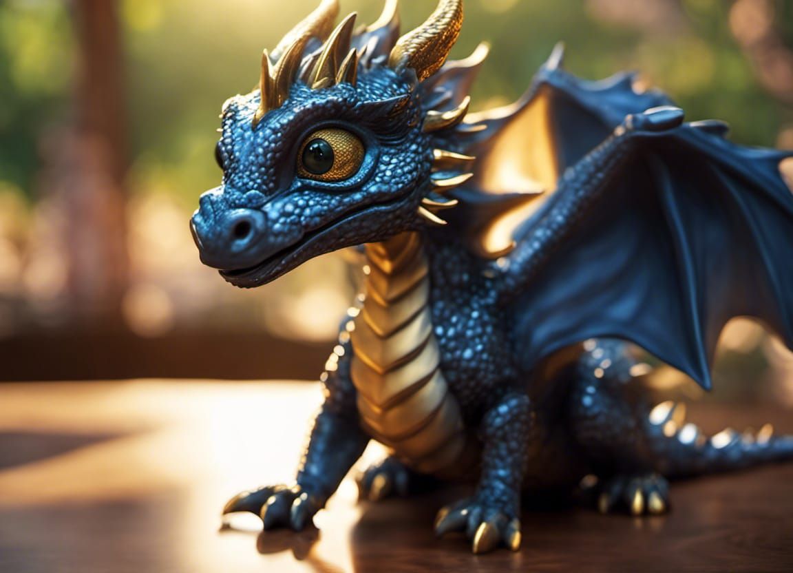 Mini dragon statue - AI Generated Artwork - NightCafe Creator