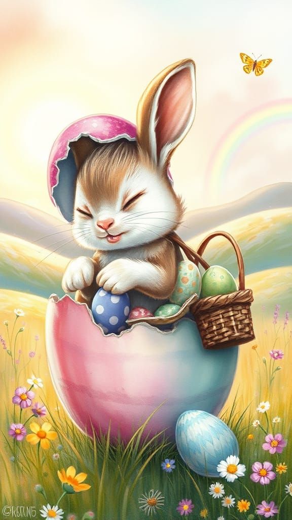 Tired Easter bunny - Resolute Easter Bunny Emerges from Vibr...