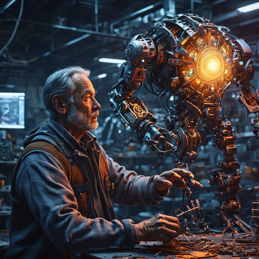 Metal Inventor in Epic Digital Workshop - AI Art