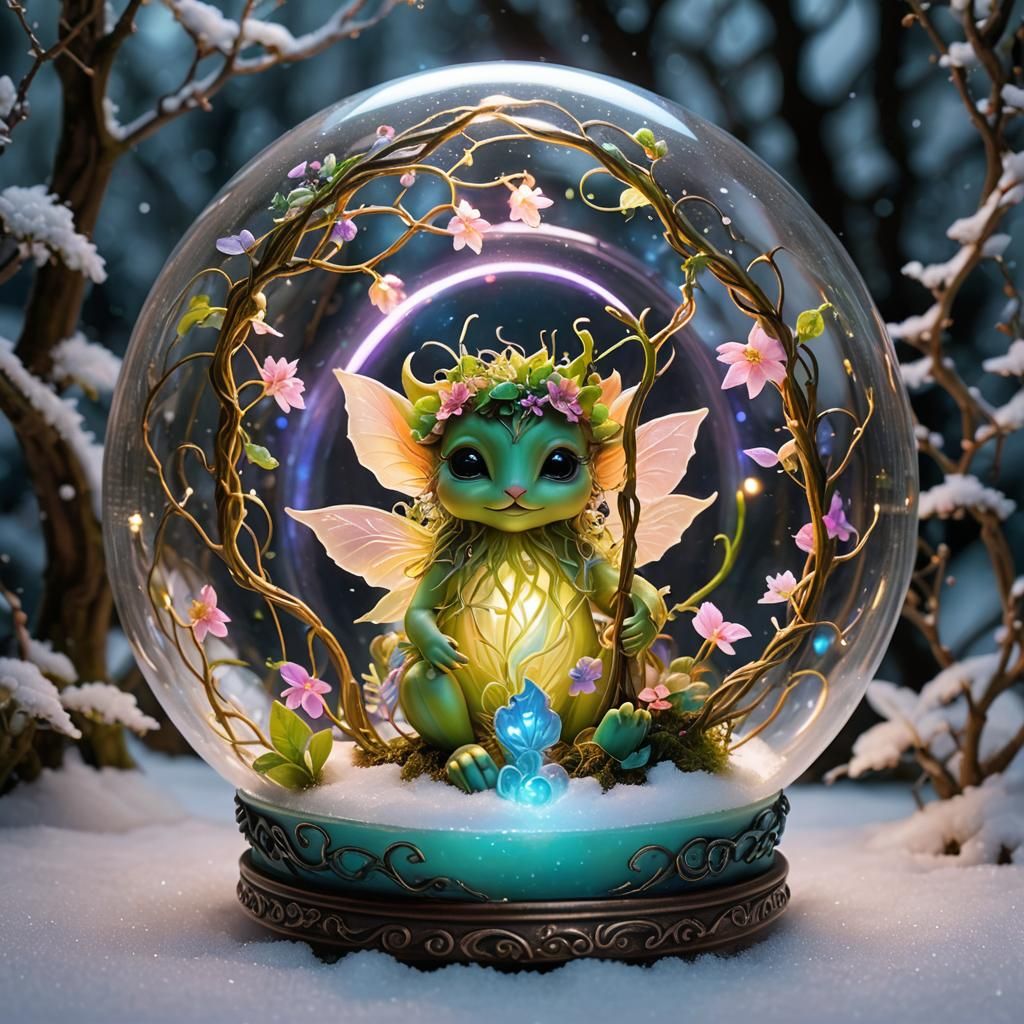 Snow Globe Sprite - AI Generated Artwork - NightCafe Creator