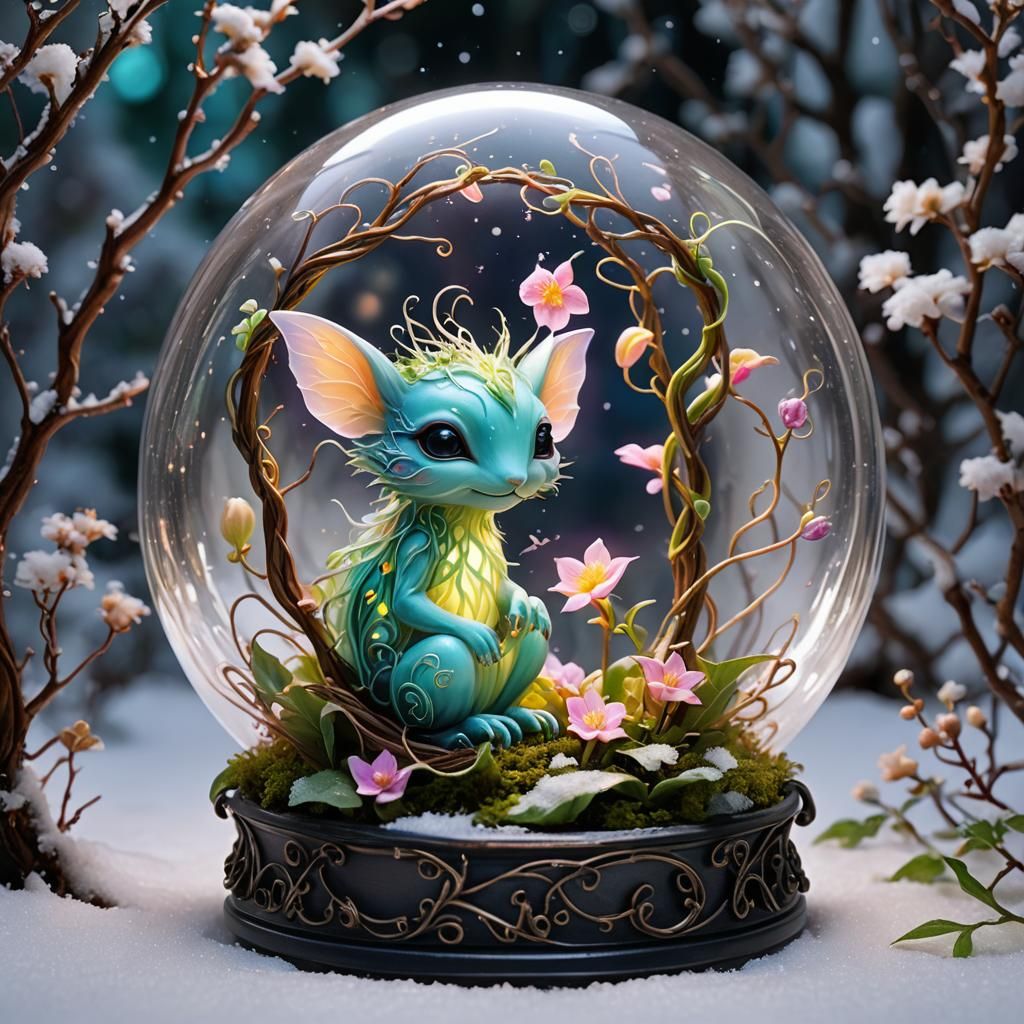 Snow Globe Sprite - AI Generated Artwork - NightCafe Creator