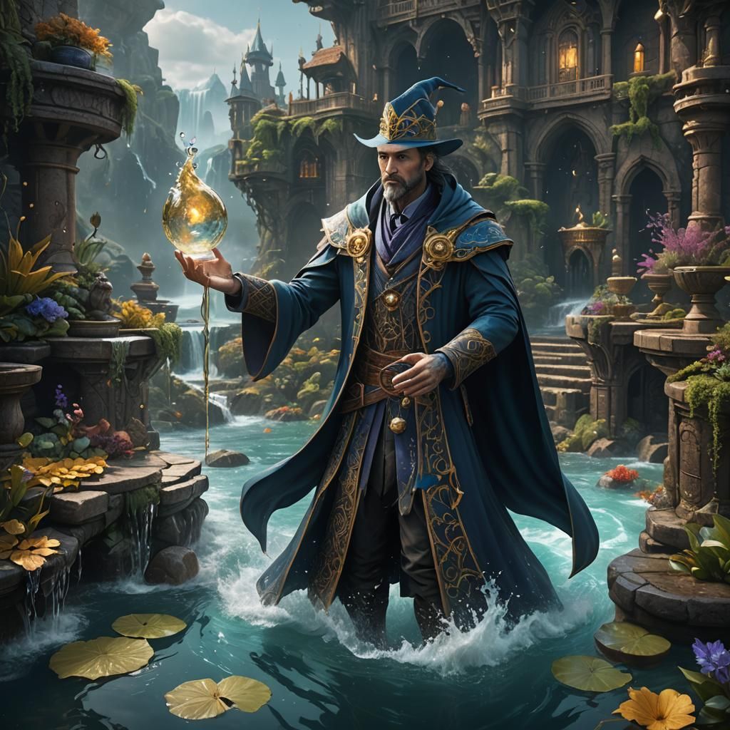 Water magician - AI Generated Artwork - NightCafe Creator