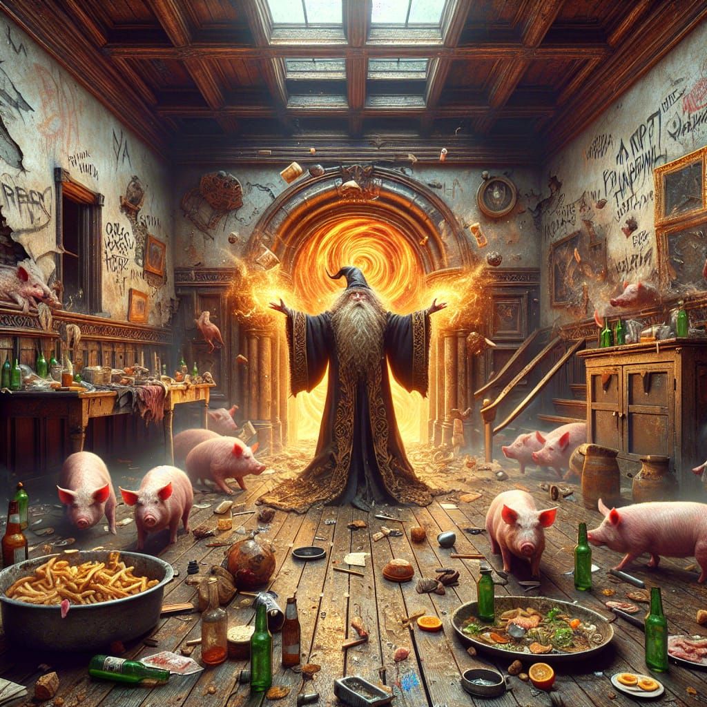 Who Made This Mess!? - AI Generated Artwork - NightCafe Creator