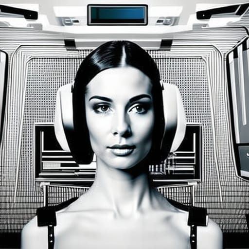 Lovely Woman in front of a computer. Lady in front of computer ...