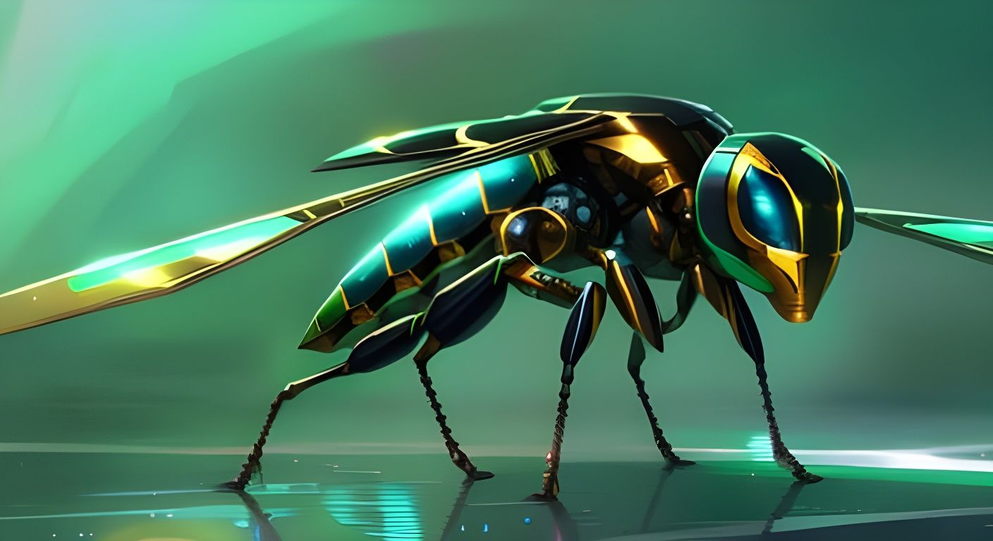 Wasp Mech - AI Generated Artwork - NightCafe Creator