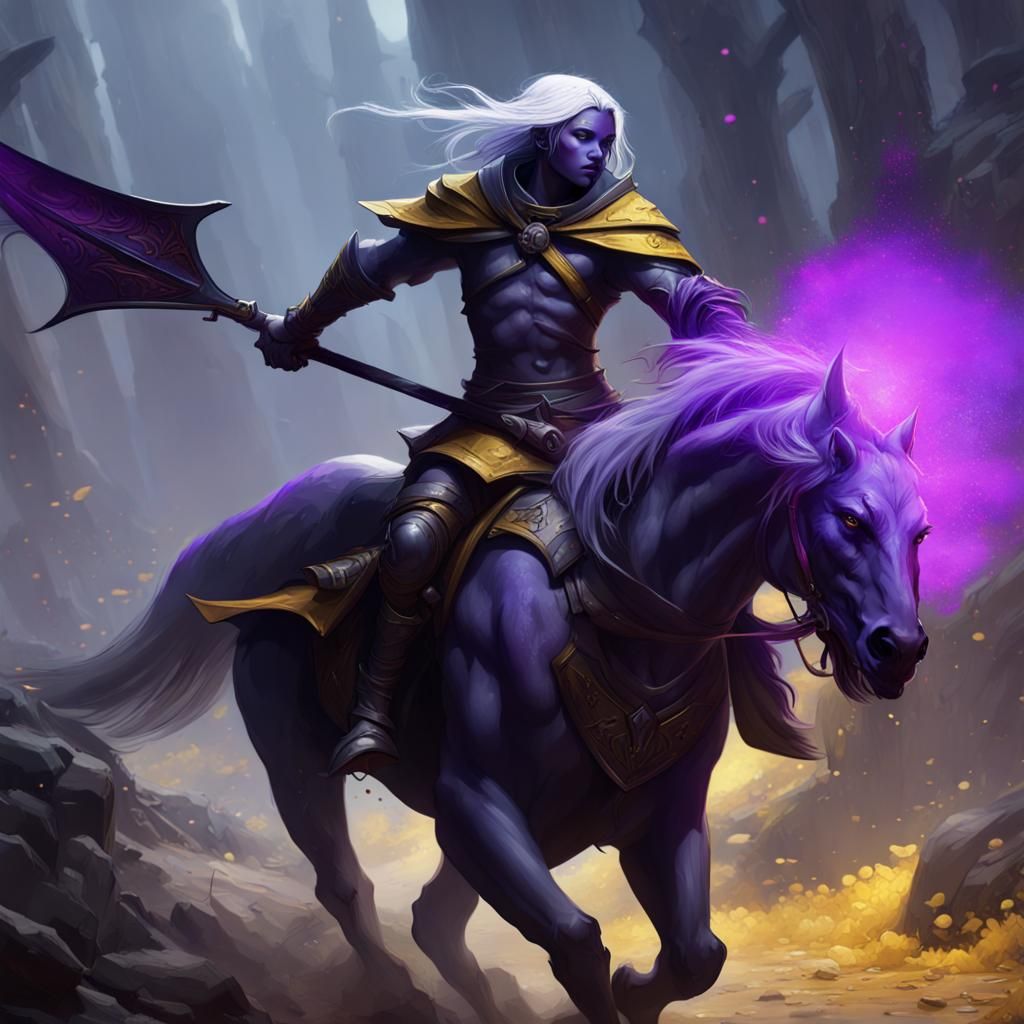 Drow Warrior - AI Generated Artwork - NightCafe Creator
