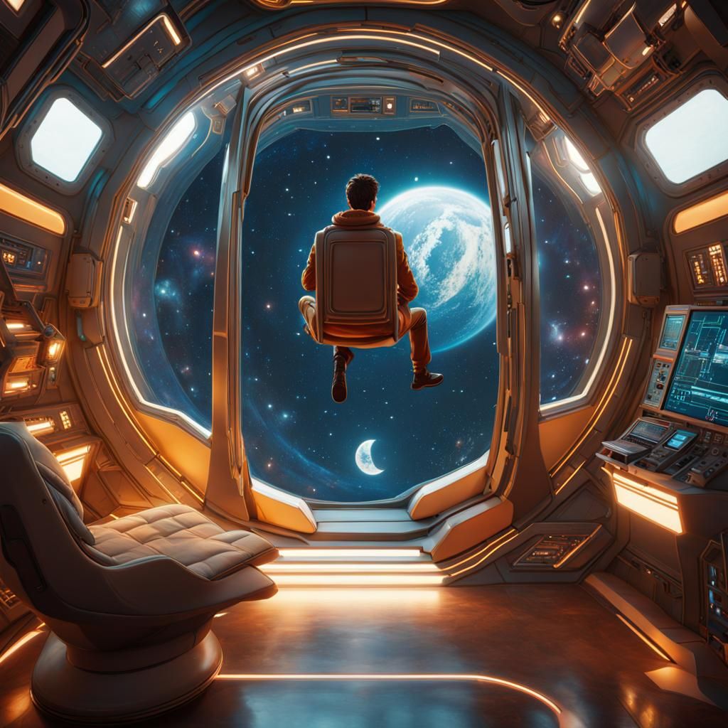 floating weightless - AI Generated Artwork - NightCafe Creator